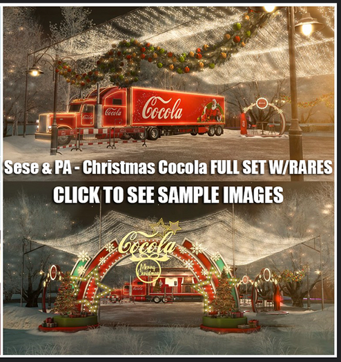 Second Life Marketplace - Sese & PA Christmas Cocola FULL SET W/RARES