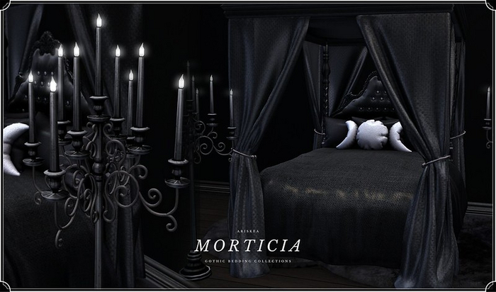 Second Life Marketplace - Ariskea [Morticia] Bedding Collections-PG