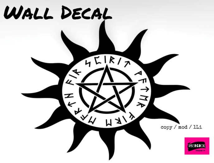 Second Life Marketplace - *uC* Pagan Wall Decal 1li