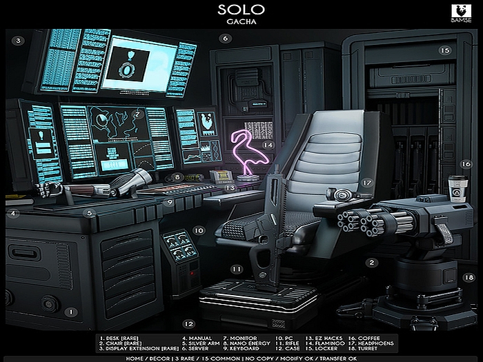 Second Life Marketplace - BAMSE : SOLO - FULL SET