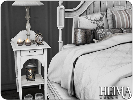 Second Life Marketplace - HEIMA ^ Bed Set (Multi Color Pack!)