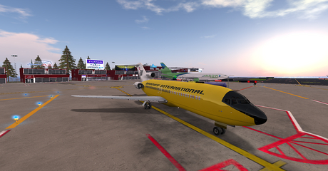 Second Life Marketplace - 727 Paint braniff yellow