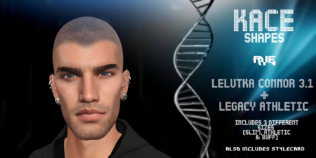 Second Life Marketplace - !KACE! Shapes - Rye (Connor/Legacy A)