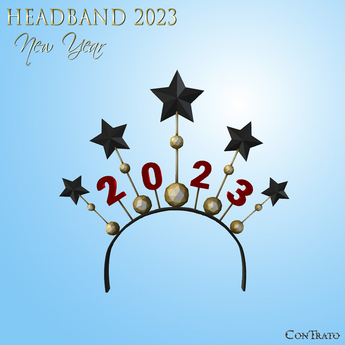 Second Life Marketplace - [ConTrato] Headband New Year 2023