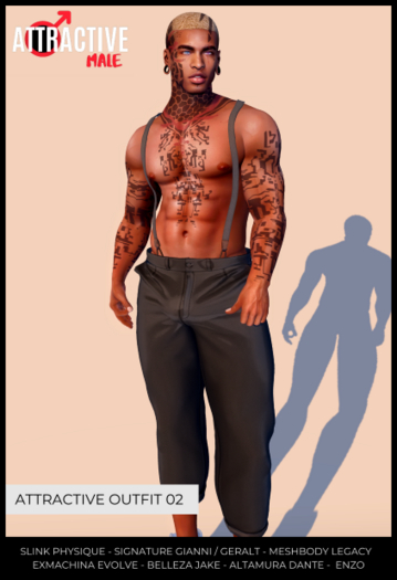 Second Life Marketplace - Attractive Outfit 02 - SLINK PHYSIQUE ...