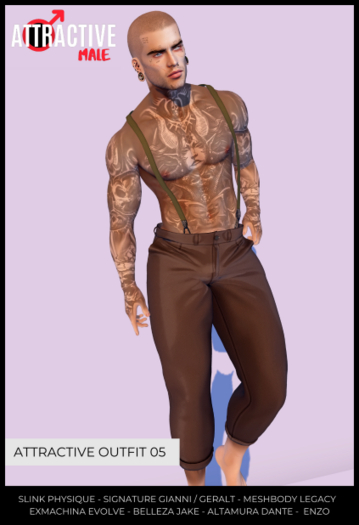 Second Life Marketplace - Attractive Outfit 05 - SLINK PHYSIQUE ...
