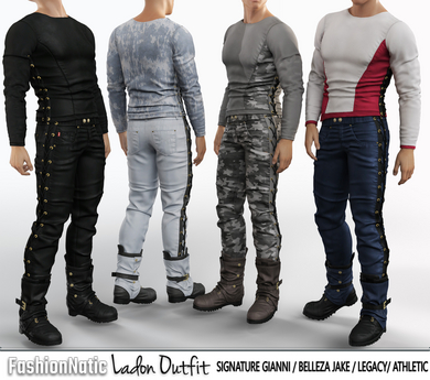 Second Life Marketplace - Outfit Landon Outfit Men's - Gianni Outfit ...
