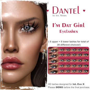 Second Life Marketplace - Dantel Im Dat Girl Eyelashes Pack