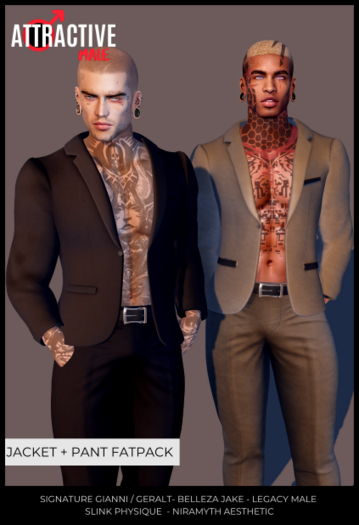 Second Life Marketplace - FULL JACKET SUIT - FATPACK - Signature Gianni ...