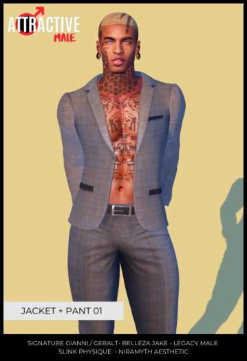Second Life Marketplace - FULL JACKET SUIT 01 - Signature Gianni ...