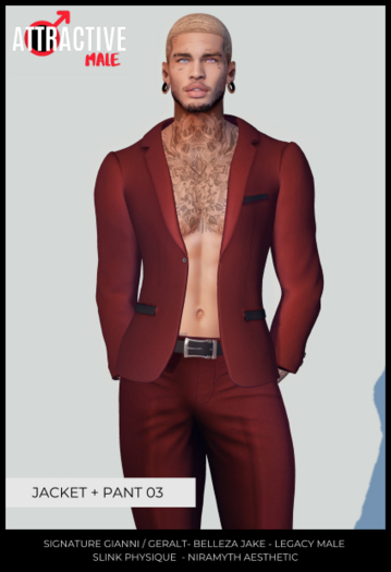 Second Life Marketplace - FULL JACKET SUIT 03 - Signature Gianni ...