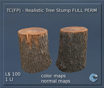 Second Life Marketplace - TC(FP) - Realistic Tree Stump FULL PERM