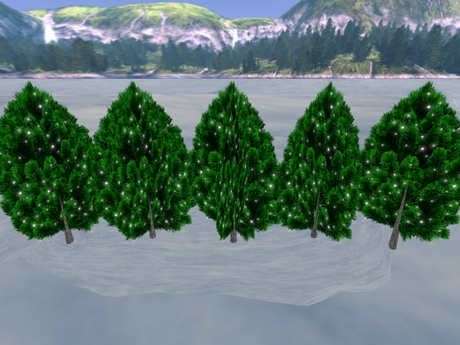 Second Life Marketplace - Mesh Pine tree row & single Pine tree with ...