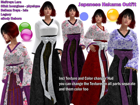 Second Life Marketplace - Japanese Hakama Outfit