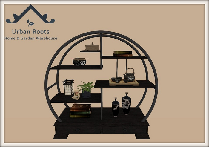 Second Life Marketplace - UR Oriental Circular Shelf