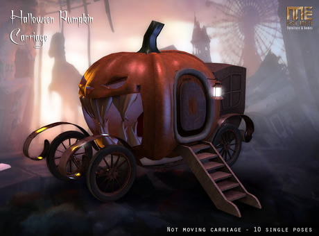 Second Life Marketplace - Mesh entity: Halloween Pumpkin Carriage