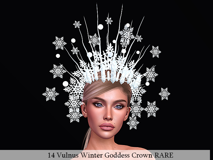 Second Life Marketplace - 14 Vulnus Winter Goddess Crown RARE
