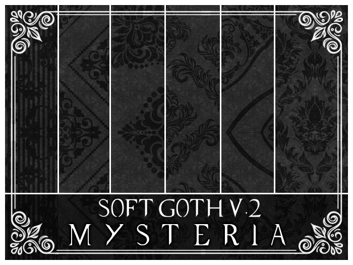 Second Life Marketplace - Mysteria - Soft Goth Wallpapers V.2 {add}