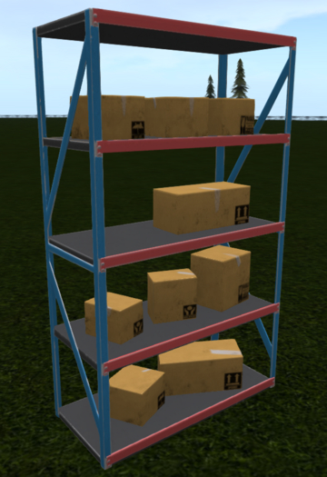 Second Life Marketplace - MESH Warehouse Industrial Shelf