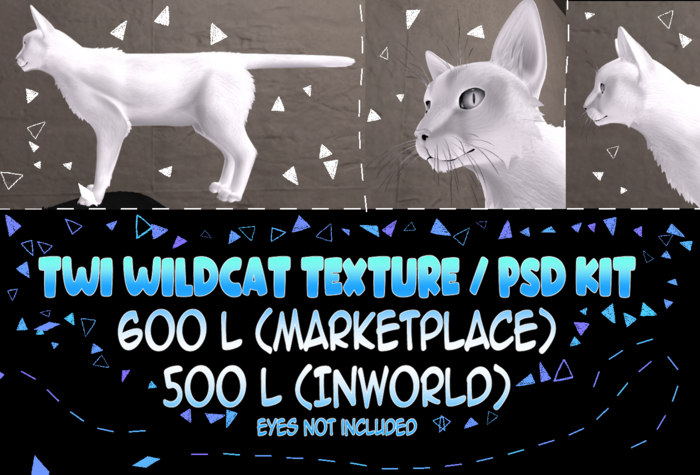 Second Life Marketplace - [AB] TWI WILDCAT TEXTURE KIT