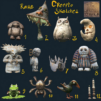 Second Life Marketplace - 03 Creepto sketches Owl