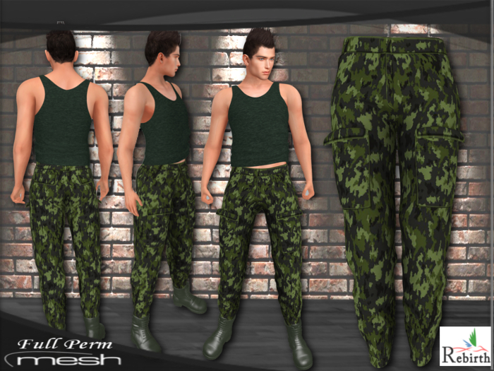 Second Life Marketplace - military-pants-Rebirth Full Perm