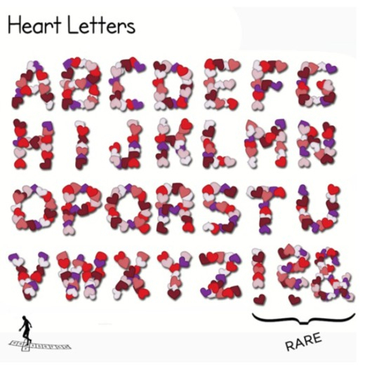 Second Life Marketplace - Heart Letters - N