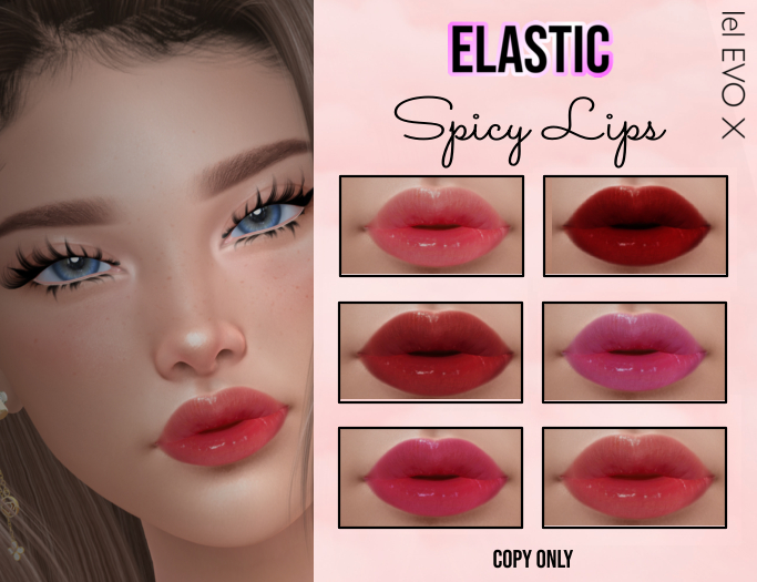 Second Life Marketplace - ::Elastic:: Spicy Lips (LeLUTKA Evox)