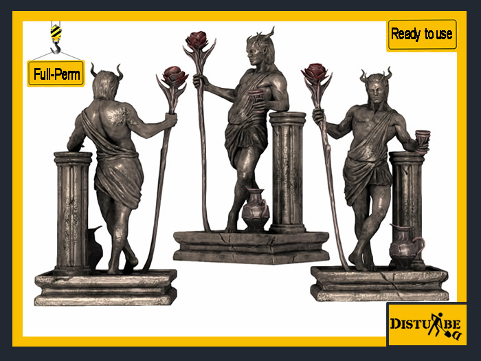 Second Life Marketplace - ::DisturbeD:: Blood Demon Statue - FULL PERM MESH