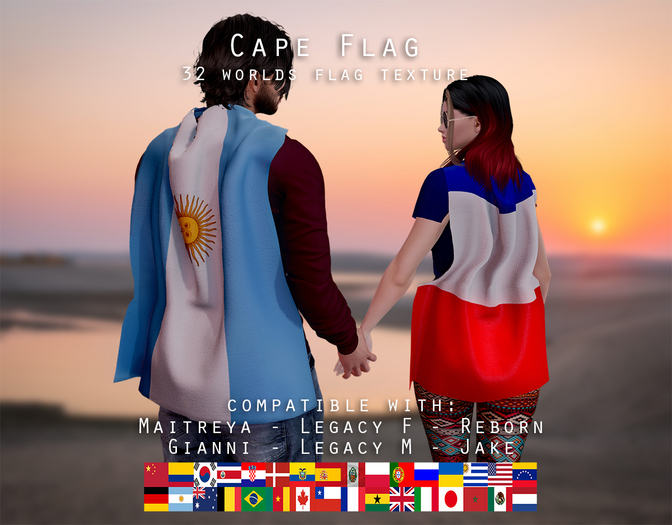 Second Life Marketplace - Mesh Entity II: Flag Cape