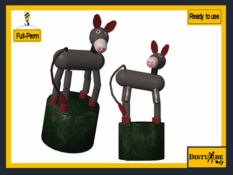 Second Life Marketplace - ::DisturbeD:: Vintage Donkey Push Up Toy ...