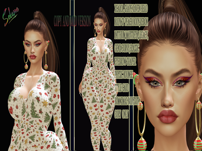 Second Life Marketplace - :.Selene's.: XCAROL Lelutka Evox RAVEN head ...