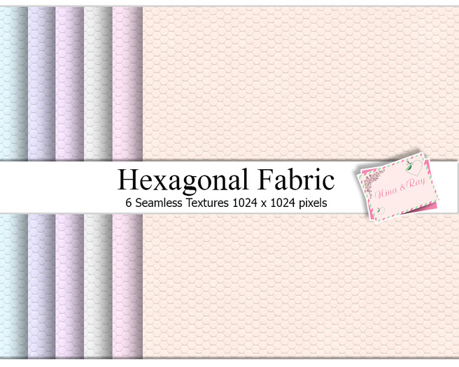 Second Life Marketplace - Hexagonal Fabric - 6 Textures Seamless - NINA ...