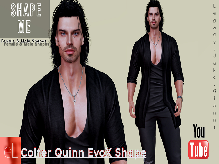 Second Life Marketplace - Shape me - Colter Quinn Head EvoX Shape