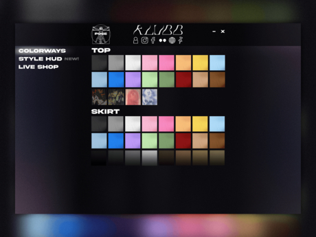 Second Life Marketplace - #KLUBB "Lilith" Tied Crop & Miniskirt Set [FP]