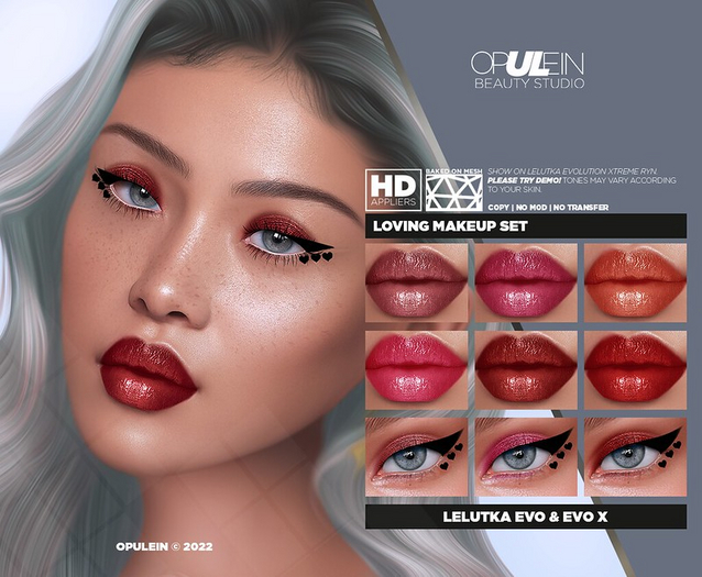 Second Life Marketplace - Opulein: Loving Makeup Set 'LEL EVO & EVO X'
