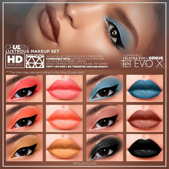 Second Life Marketplace - Opulein: Lustrous Makeup Set [LEL EVO+EVO ...