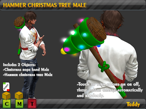 Second Life Marketplace - Hammer christmas tree Male