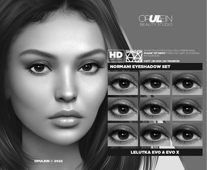 Second Life Marketplace - Opulein: Normani Eyeshadow Set 'DEMO'