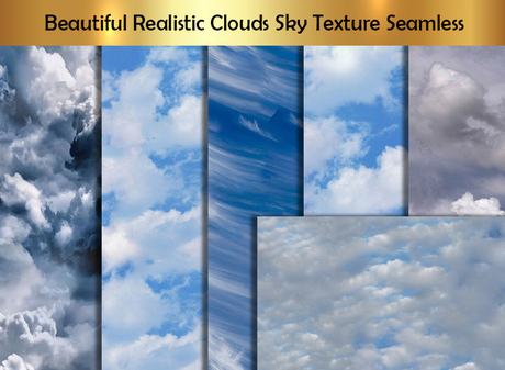 Second Life Marketplace - Beautiful Realistic Clouds Sky Texture Seamless G