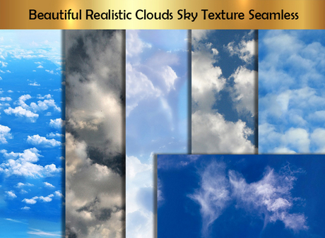Second Life Marketplace - Beautiful Realistic Clouds Sky Texture Seamless H