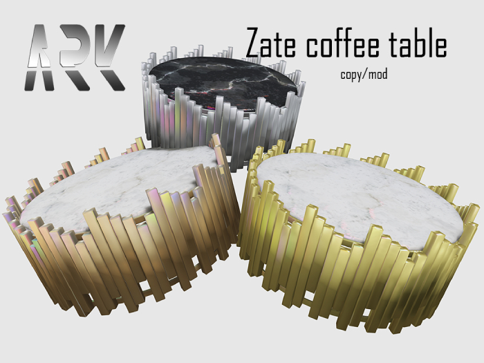 Second Life Marketplace - ARK - Zate coffee table