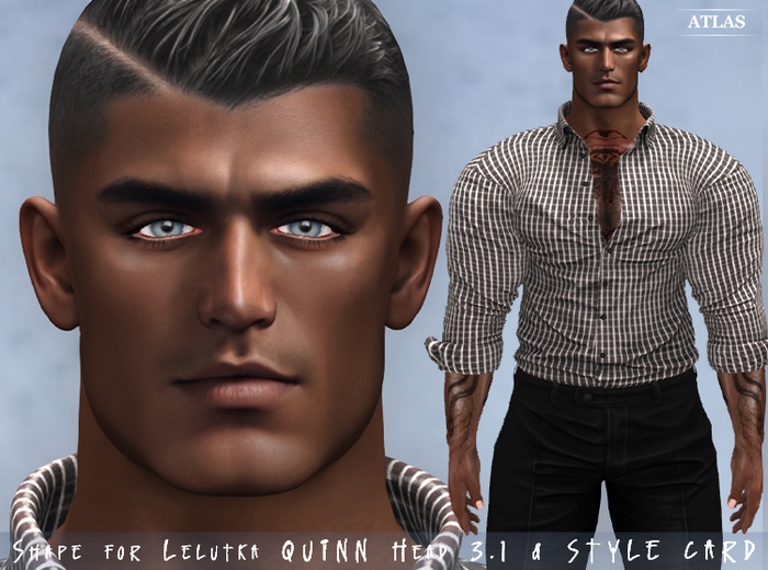 Second Life Marketplace - *ATLAS* Mens Shape NAZIM for Lelutka QUINN ...