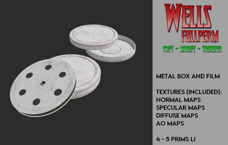 Second Life Marketplace - [WFP] - Metal Box and Film