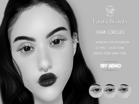 Second Life Marketplace - DEMO Laura Beauty - Dark circles - LeL EvoX