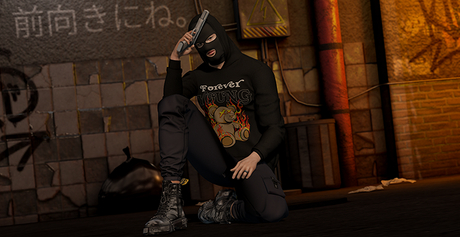 Second Life Marketplace - ACT5-1017-Male Crouching Holding Gun Pose BOXED