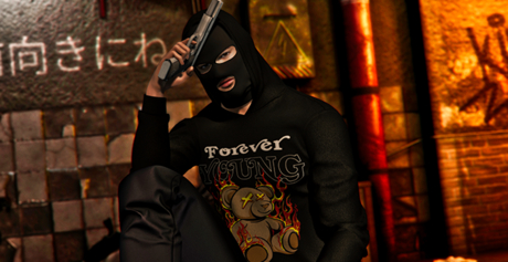 Second Life Marketplace - ACT5-1017-Male Crouching Holding Gun Pose BOXED