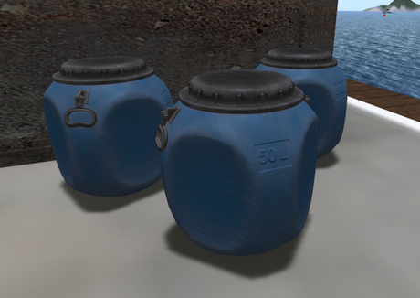 Second Life Marketplace - MESH Plastic Water Barrel
