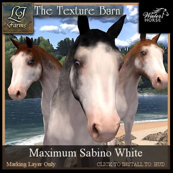Second Life Marketplace - WH Anipet - Maximum Sabino markings layer by ...