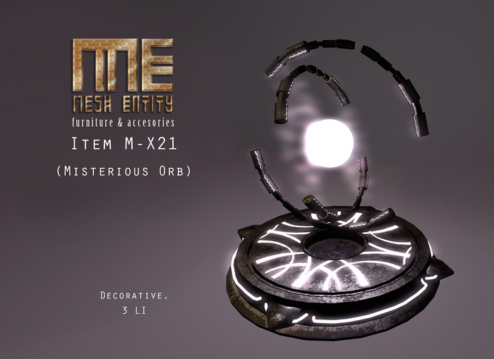 Second Life Marketplace - Mesh Entity: Item M-X21 - Misterious Orb